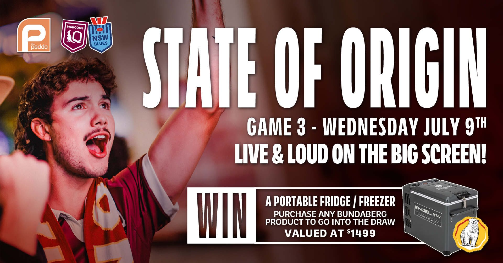 STATE OF ORIGIN - GAME 3 - The Paddo