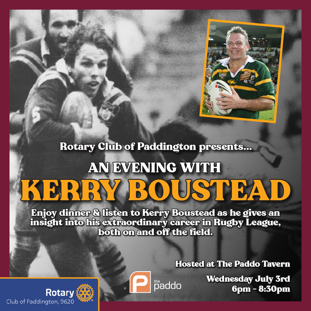 An Evening With... KERRY BOUSTEAD - The Paddo