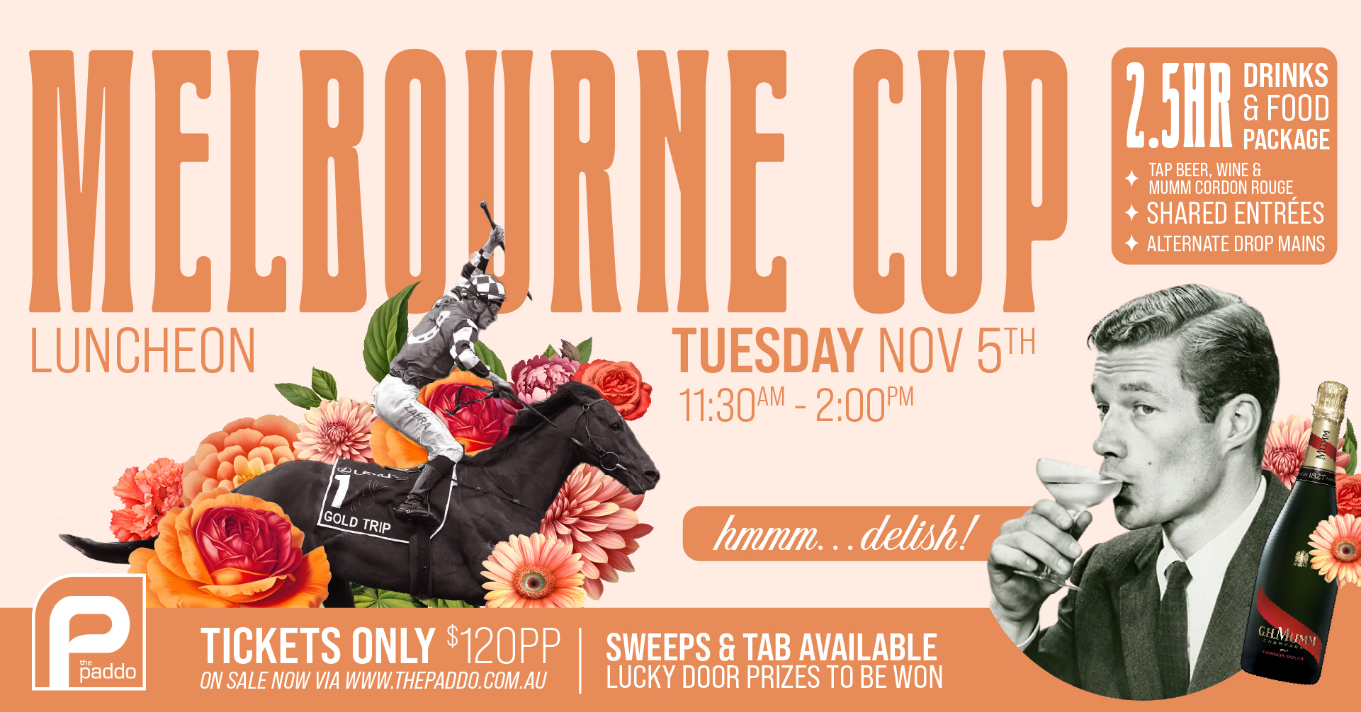 Melbourne Cup Luncheon at The Paddo - The Paddo