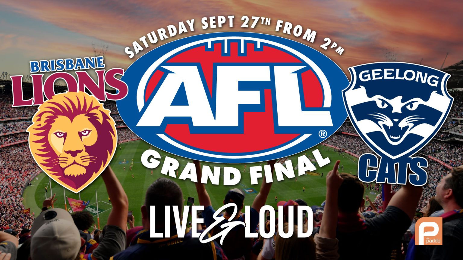 AFL Grand Final - Lions vs Cats - The Paddo
