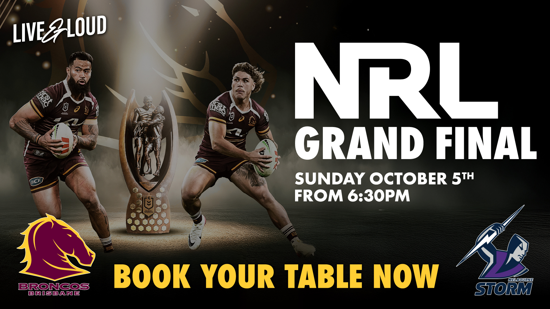 NRL GRAND FINAL - BRONCOS vs STORM - The Paddo